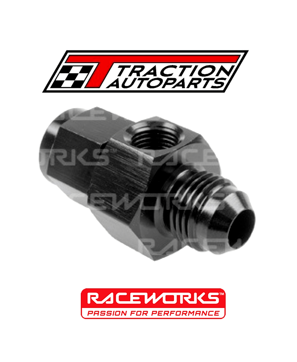 Straight Male Adaptor - Female Adaptor -10AN, with M10x1.0 Gauge Port ...