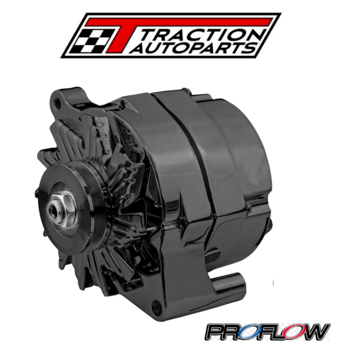 Alternator Power Spark, 140 Amp 1-Wire, Internal Regulator, Black, For ...