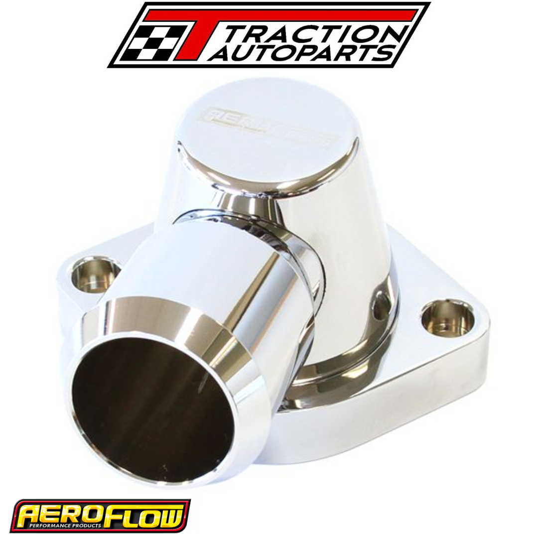 AEROFLOW Billet Swivel Thermostat Housing CHROME Suits GM LS3, AF64-21 ...
