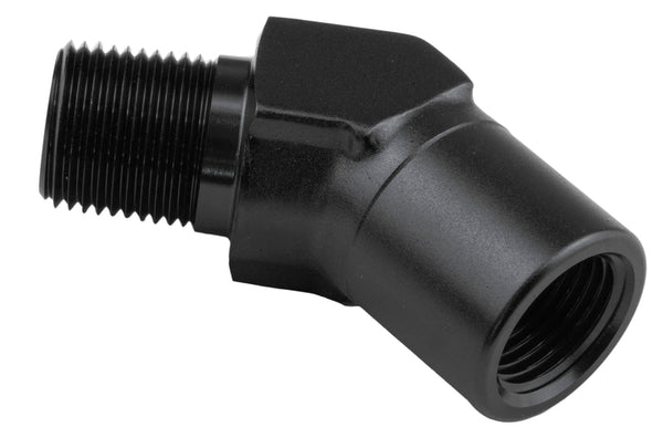 Proflow 45 Degree Coupler Female - Male Elbow 1/2in. NPT, Black ...