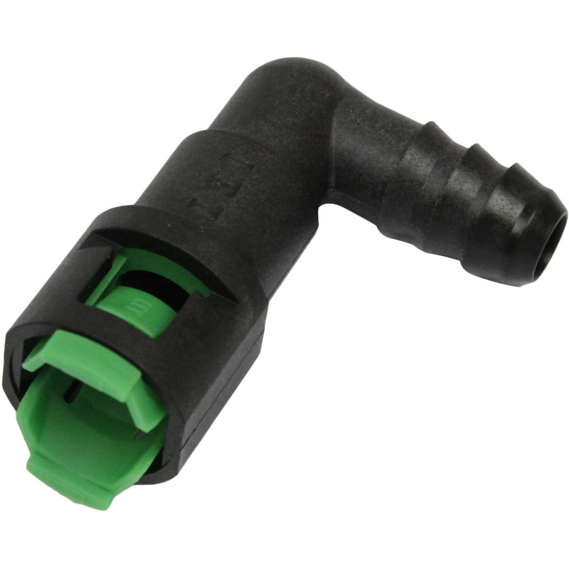 Proflow Fuel Line Connectors, Nylon 5/16in. Female QR 90 Degree To 3/8 ...