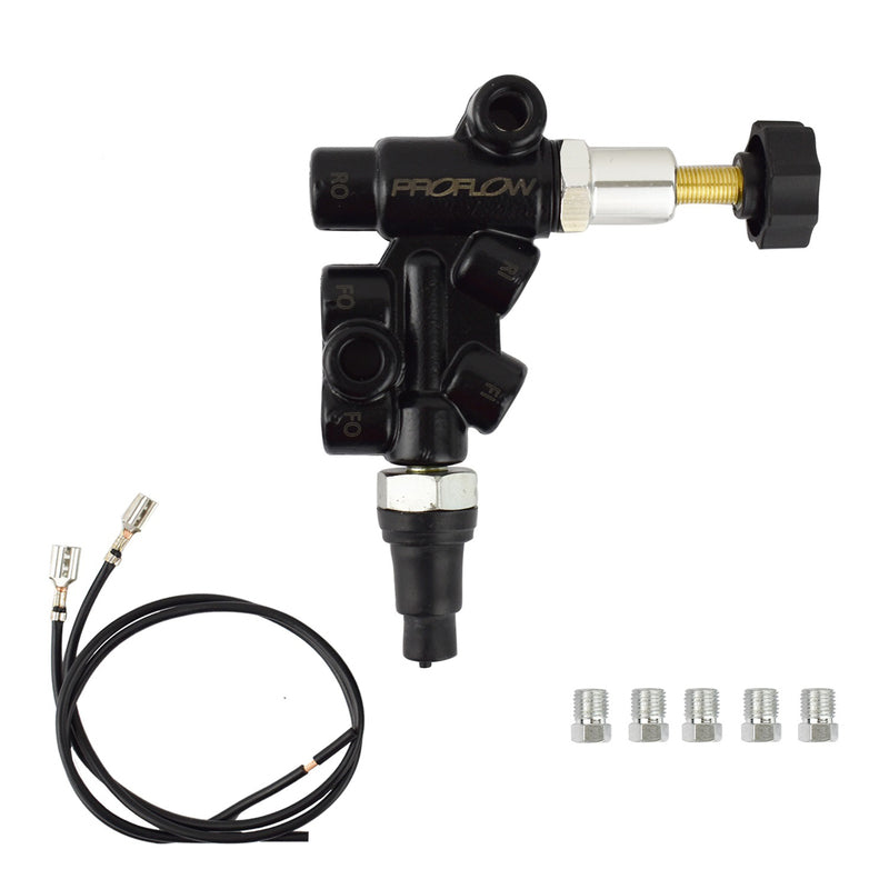 Proflow Brake Proportioning Valve, Adjustable, Knob Adjustment, Two In ...