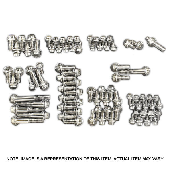 Proflow Engine Bolts, Stainless Steel, 12 point, Big Block For Chevrol ...
